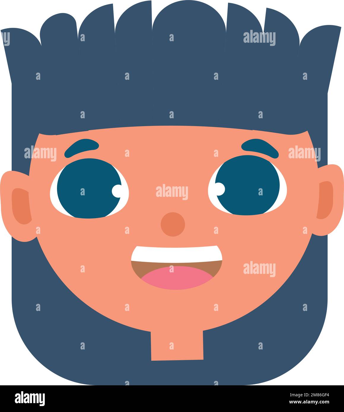 Isolated happy male character avatar Vector Stock Vector Image & Art ...