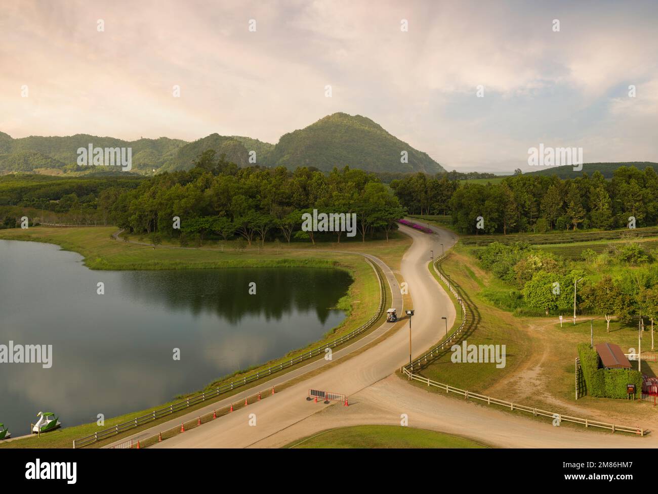 Chiang Rai, Thailand. November 18, 2022. Boon Rawd Farm in Singha Park ...