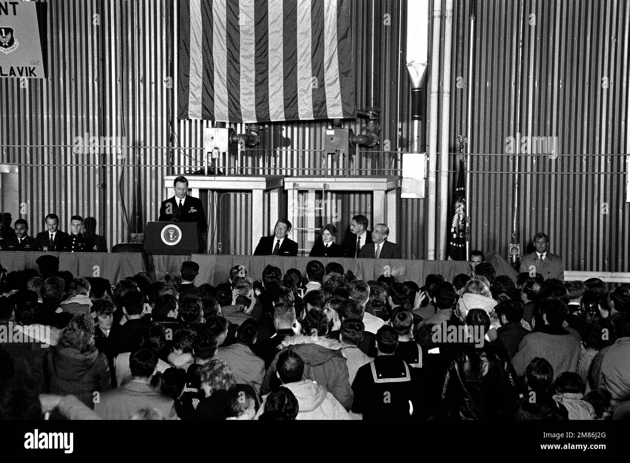 Rear Admiral E.A. McVadon, commander, Iceland Defense Force/island ...