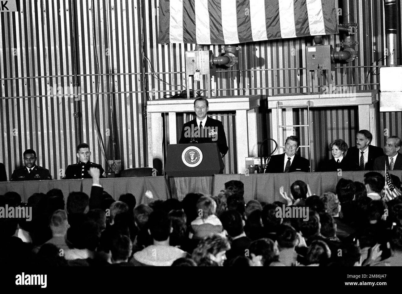 Rear Admiral E.A. McVadon, commander, Iceland Defense Force/island ...