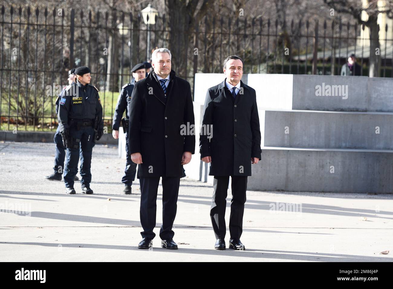 Vienna, Austria. 12th Jan, 2023. Official visit of the Prime Minister ...