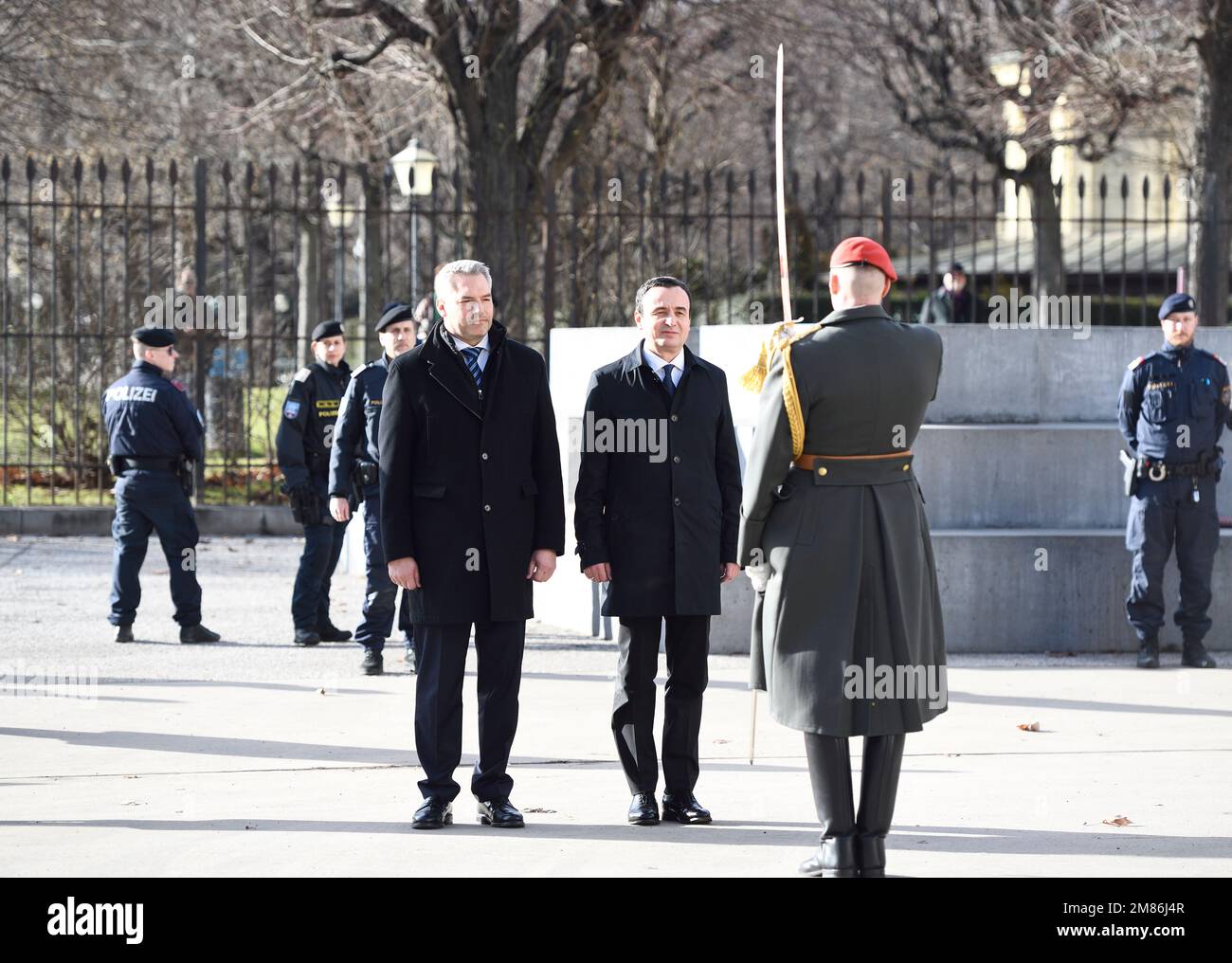 Vienna, Austria. 12th Jan, 2023. Official visit of the Prime Minister ...