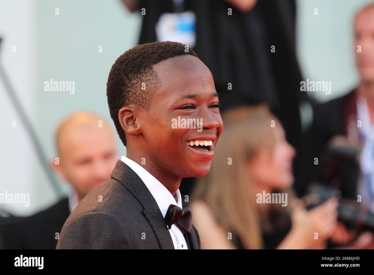 Abraham Attah red carpet ""Beasts of No Nation""" Venice film festival ...