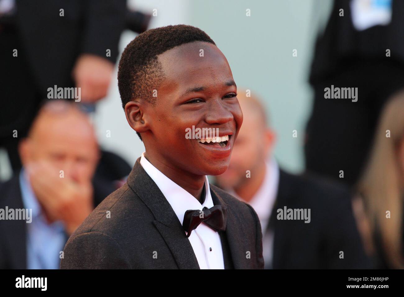 Abraham Attah red carpet ""Beasts of No Nation""" Venice film festival ...