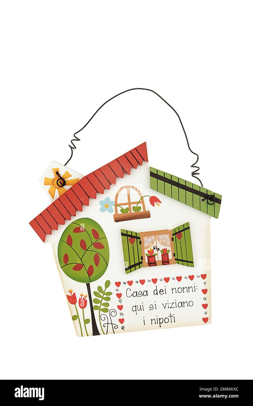 Plaque in fabric, wood, steel to hang with dedication. Gift idea, Christmas, Easter and ...