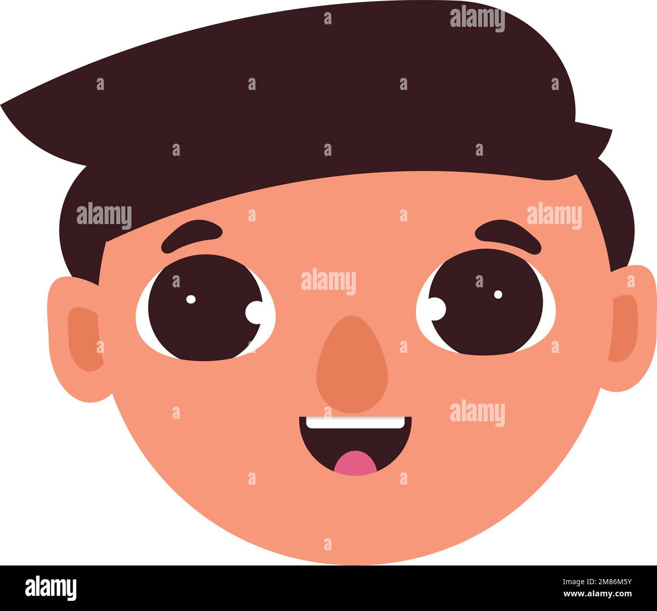 Isolated happy male character avatar Vector Stock Vector Image & Art ...