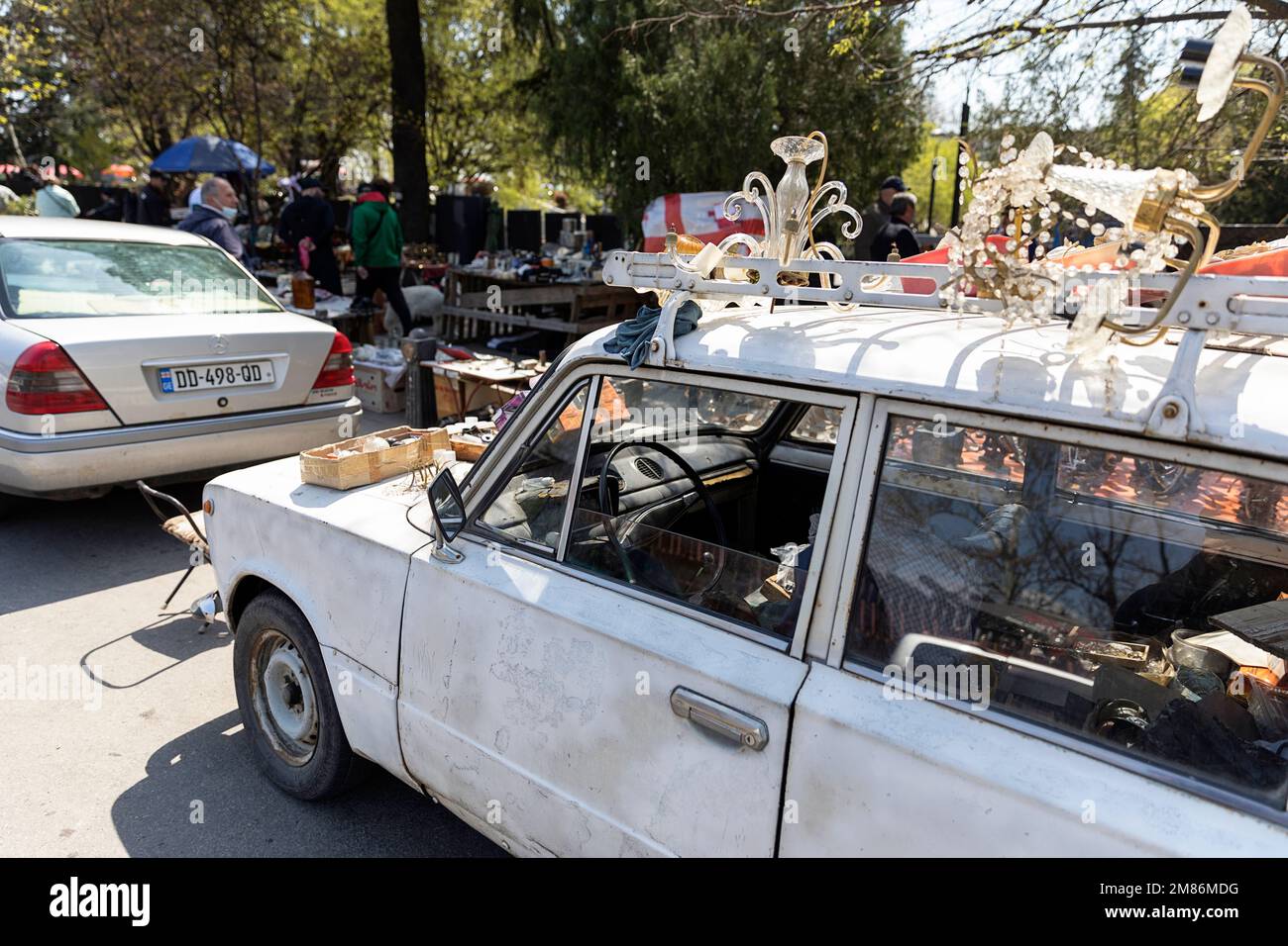 Vintage things and Georgian, russian era souvenirs on sell presented on ...