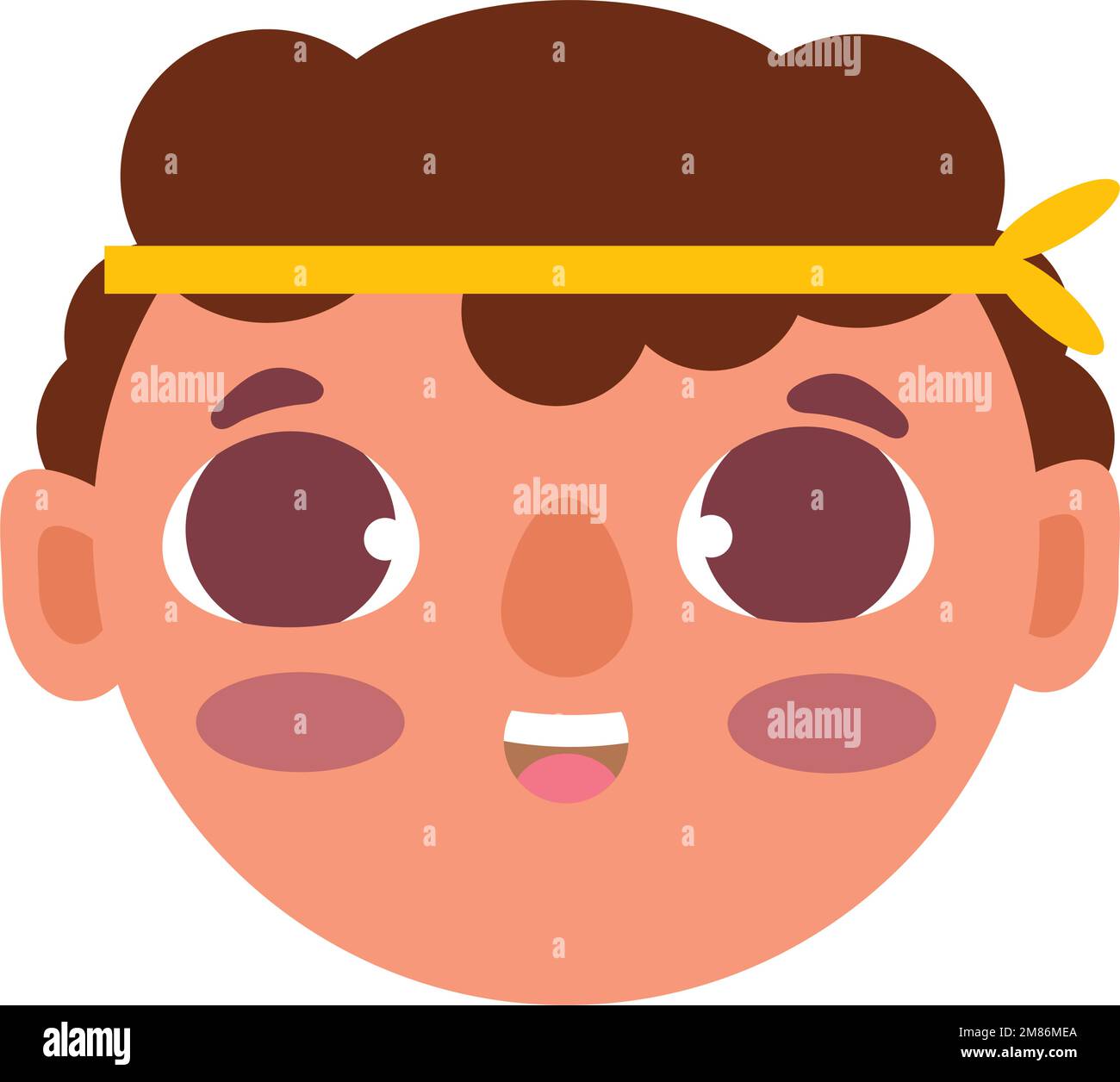 Isolated happy male character avatar Vector Stock Vector Image & Art ...