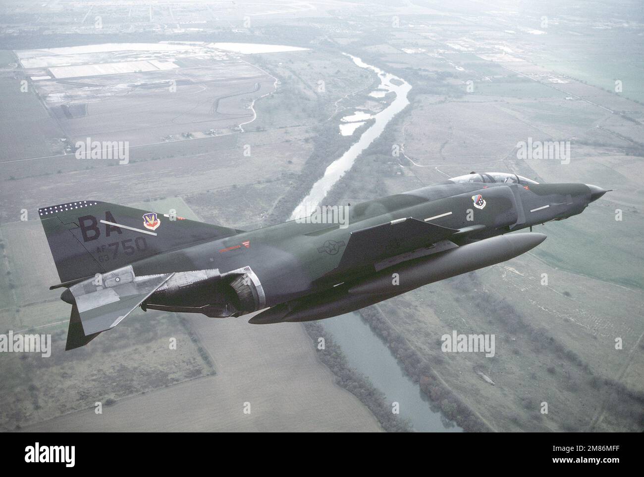 An air-to-air right side view of a 67th Tactical Reconnaissance Wing RF ...