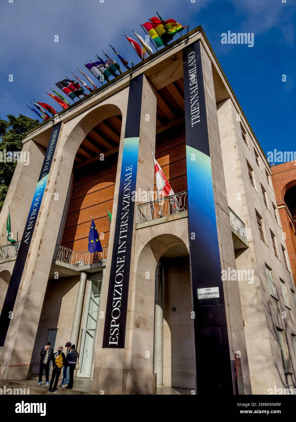 the entrance of the "Triennale di Milano", Milan, Italy Stock Photo - Alamy