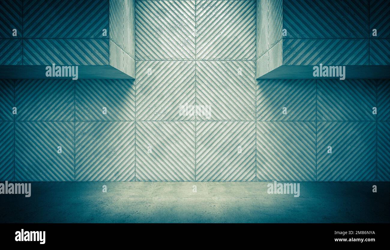 abstract and geometric concrete structure. 3d render Stock Photo - Alamy