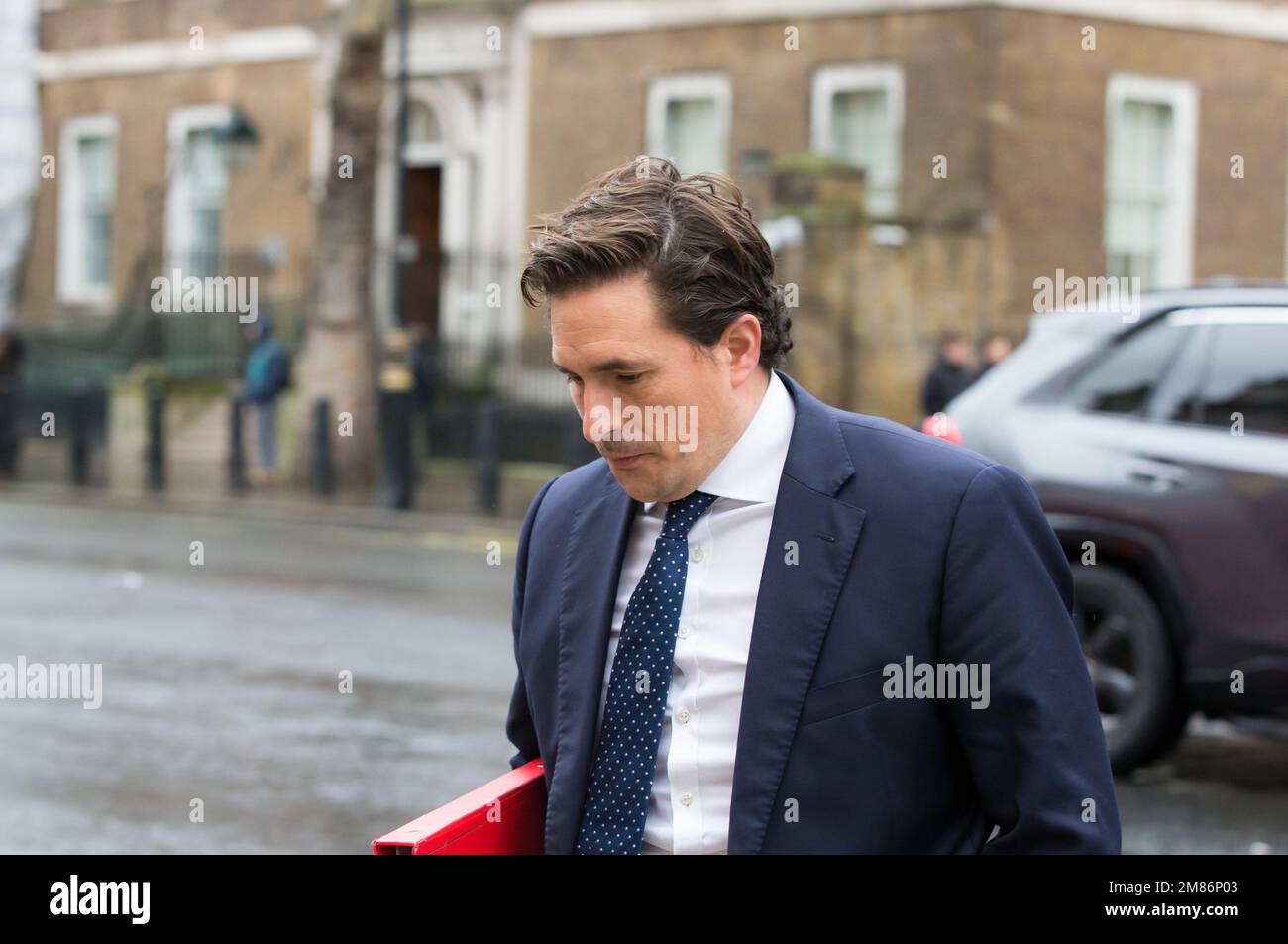 London, UK. 12th jan,2023 Johnny Mercer Minister for Veteran's Affairs ...