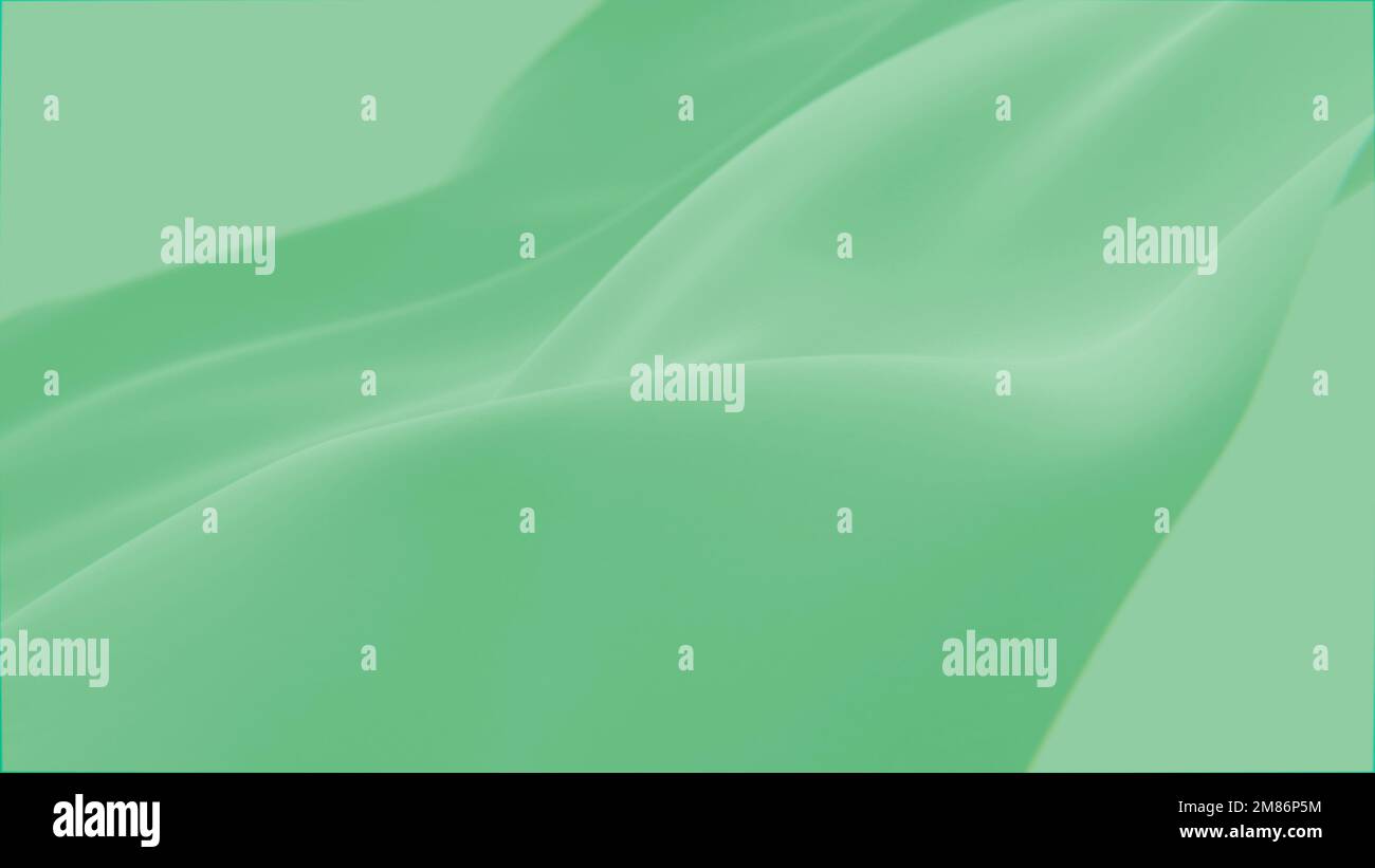 Abstract tenderness green silk background luxury wave cloth satin ...