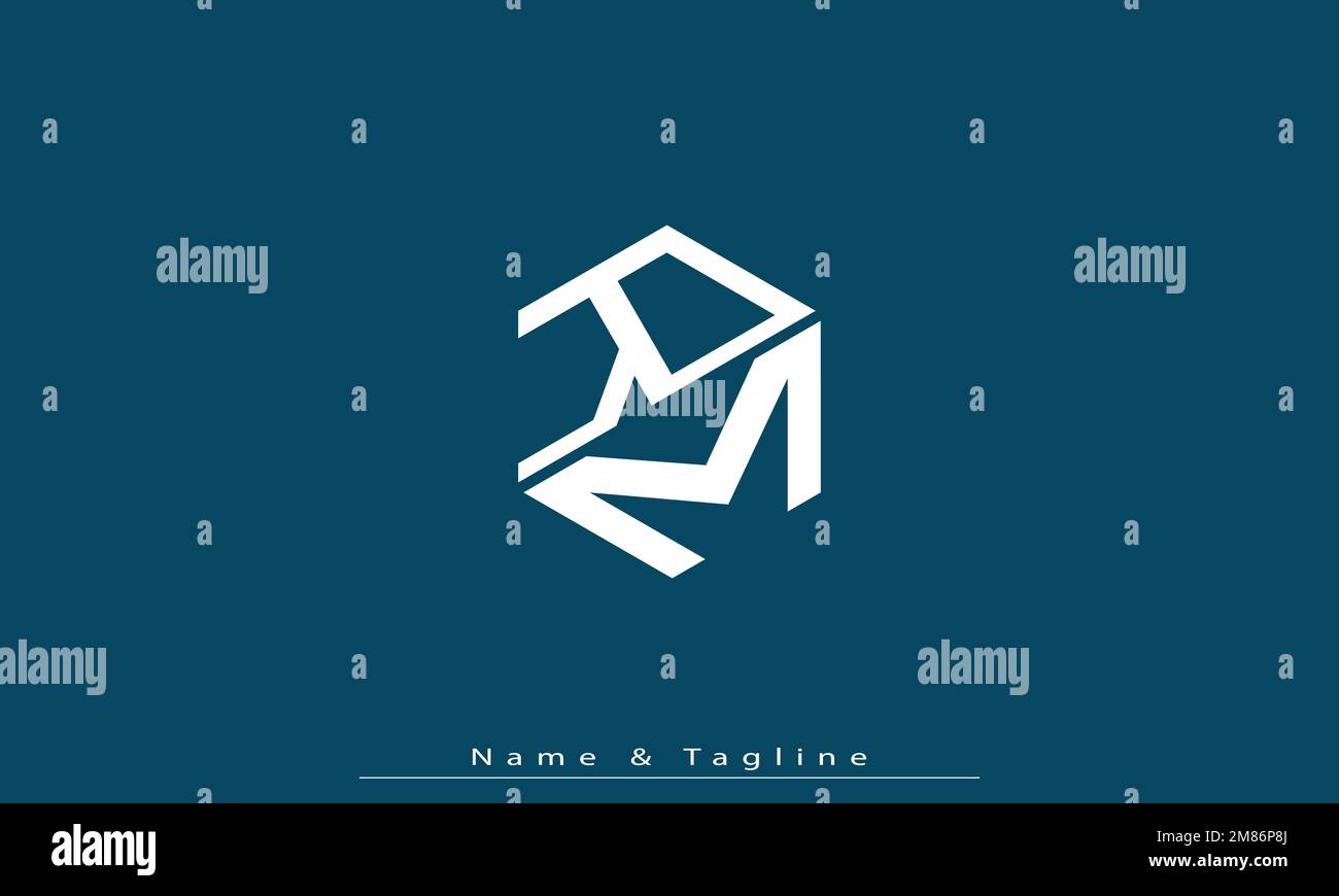 Alphabet letters Initials Monogram logo RM , MR Stock Vector Image ...