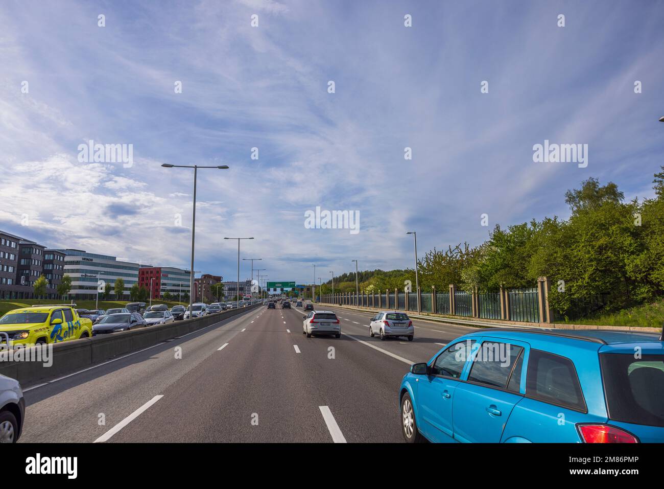 Stockholm sweden highway sign hi-res stock photography and images - Alamy