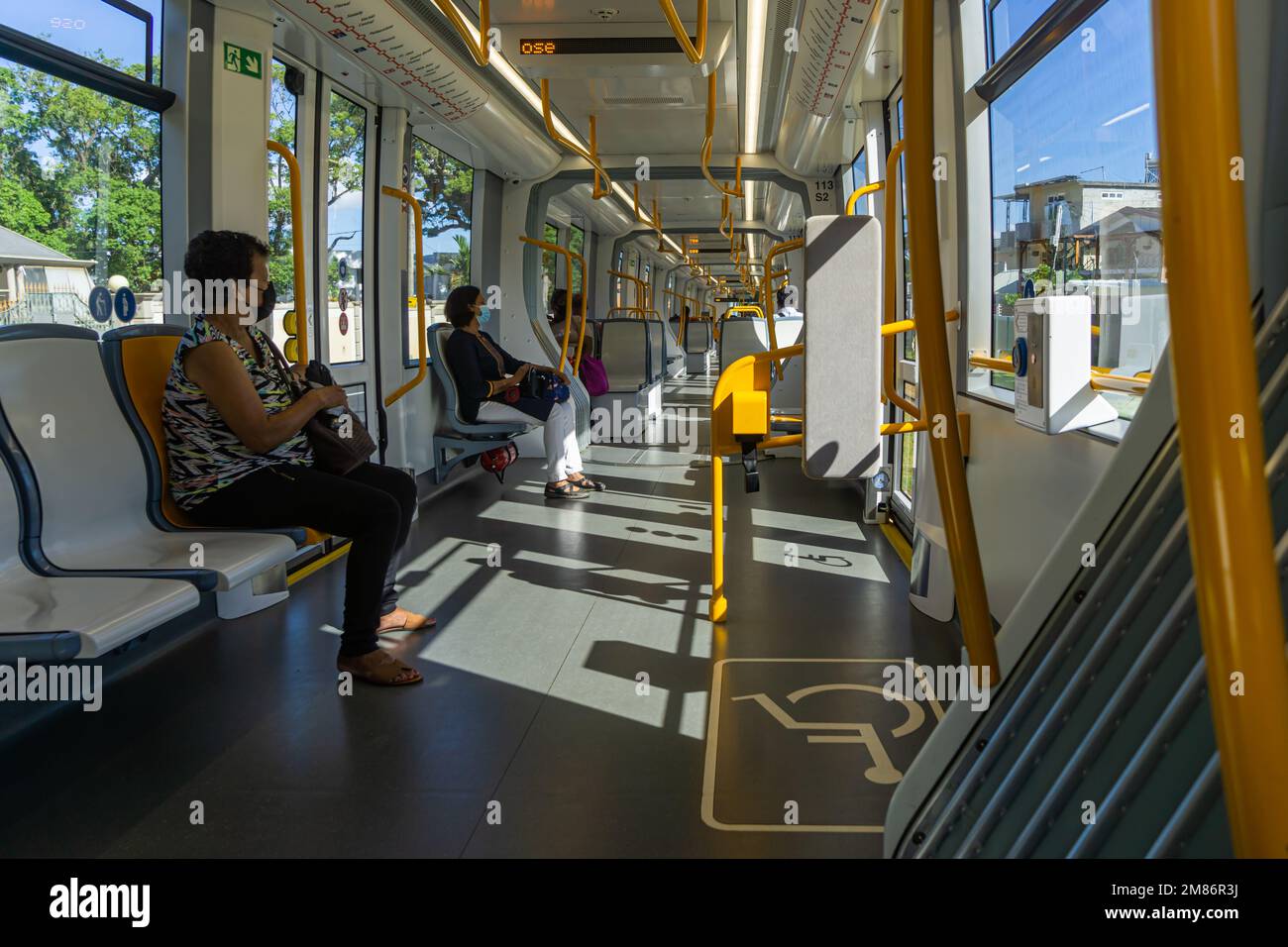 Light rail train lrt hi-res stock photography and images - Alamy
