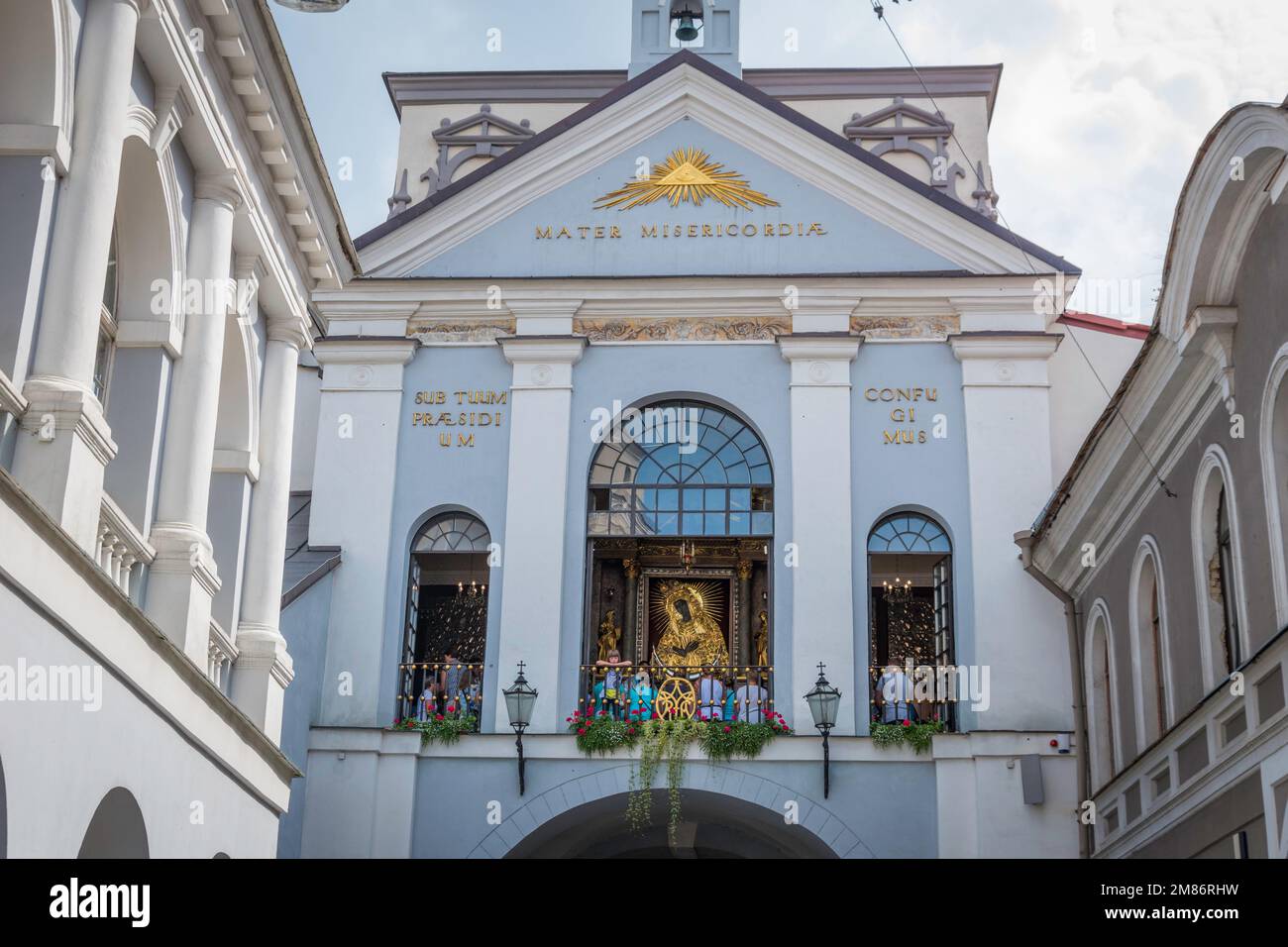 Aušros vartai Gate of Dawn Ostra Brama Vilnius Lithuania Stock Photo ...