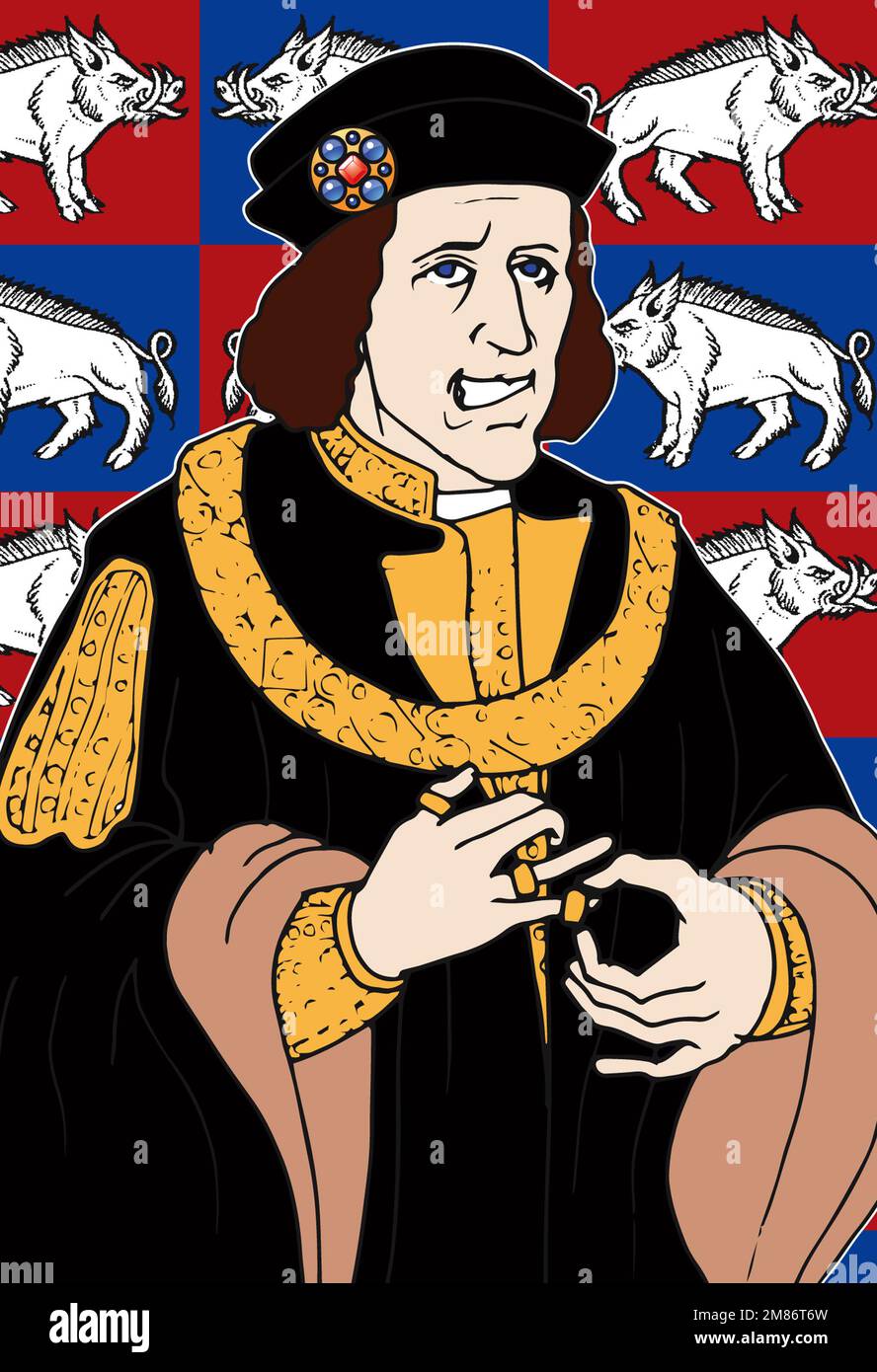 Art of Richard III King of England and Lord of Ireland. He was defeated ...