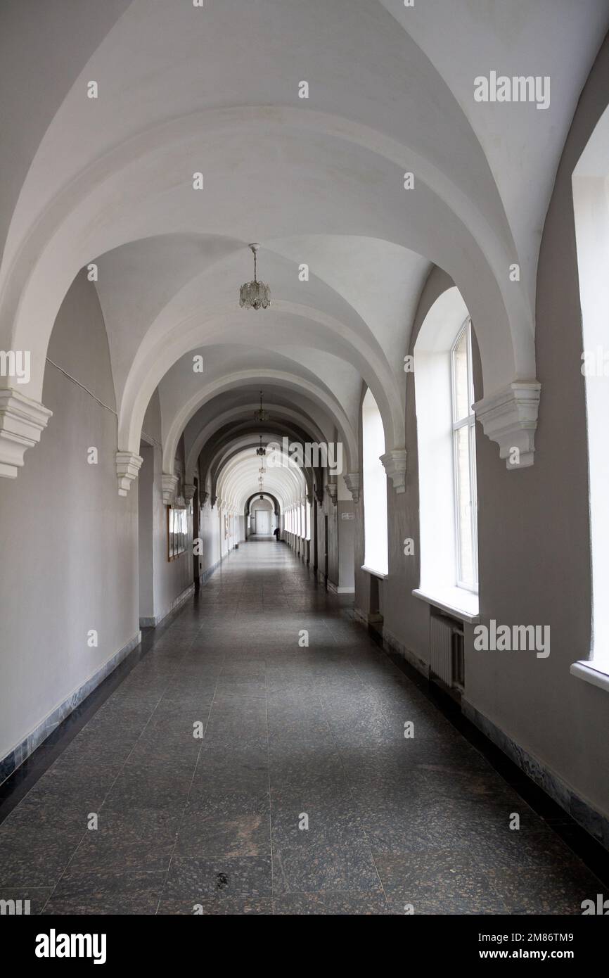 Old Ukrainian castle architecture Inside main building of National ...