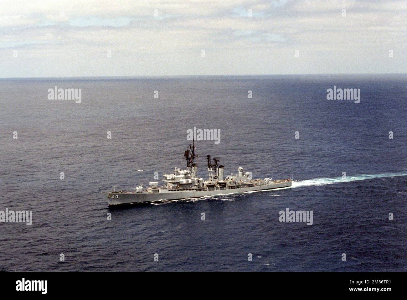 A port bow view of the guided missile destroyer USS COONTZ (DDG-40 ...