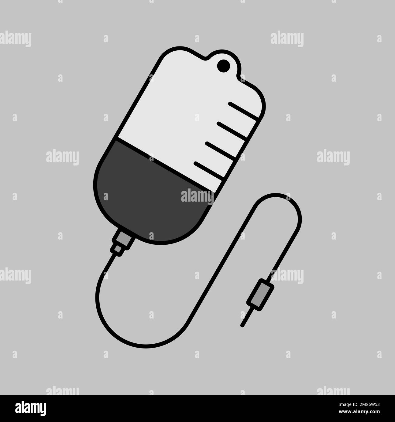 Medical dropper medicine health vector grayscale icon. Medicine and ...