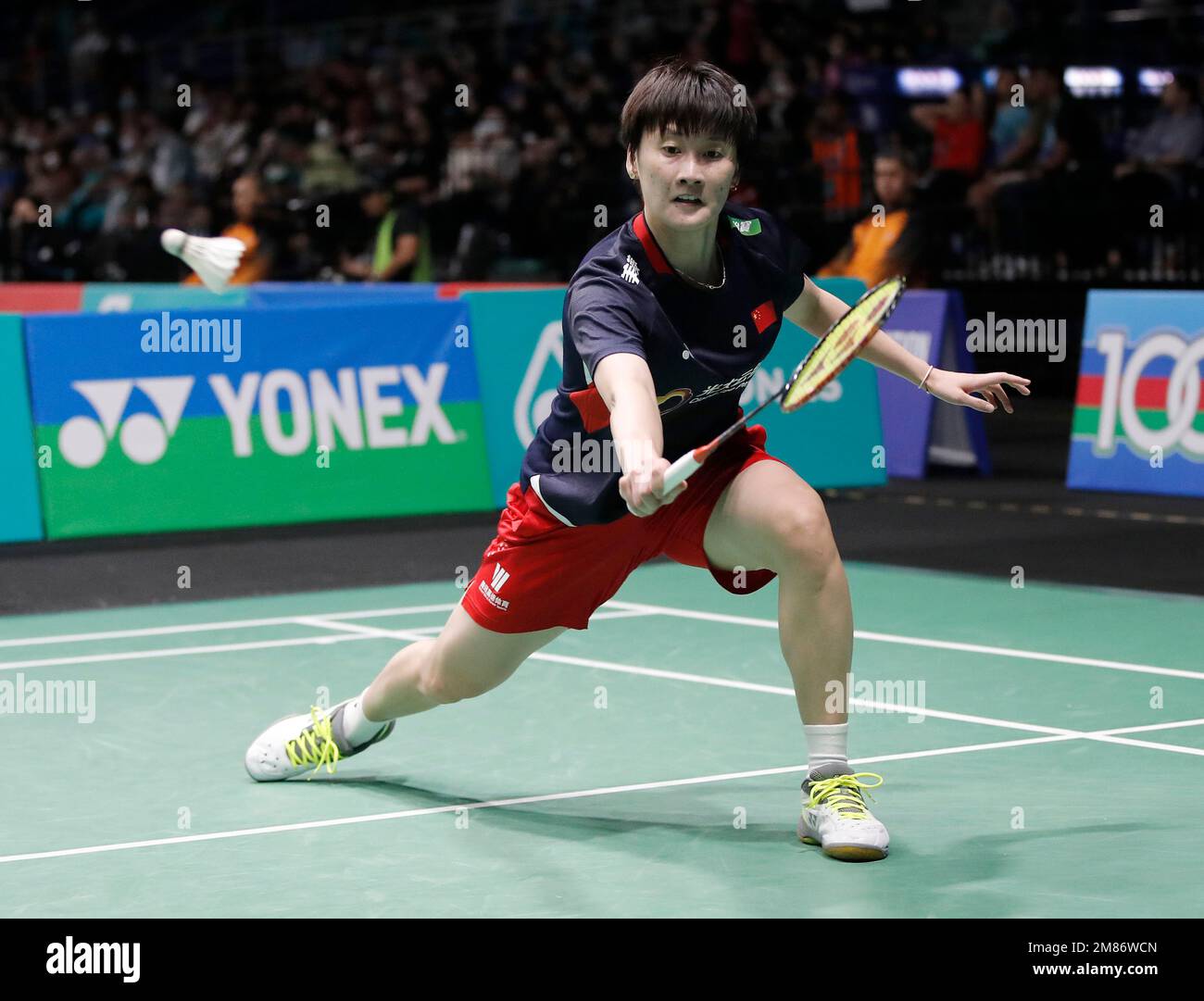 Kuala Lumpur, Malaysia. 12th Jan, 2023. Chen You Fei of China plays ...