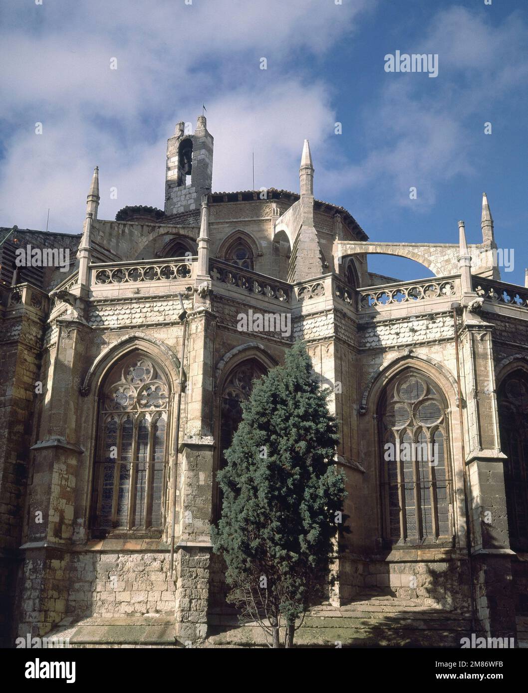 DETALLE DEL ABSIDE DE LA CATEDRAL DE PALENCIA - SIGLO XIV - GOTICO ...