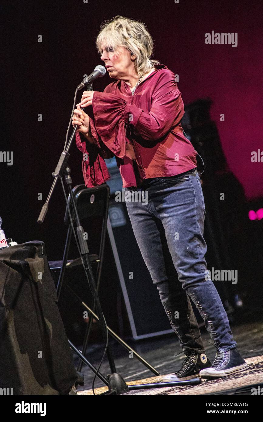 Milan Italy. 10 January 2023. The American singer-songwriter LUCINDA ...