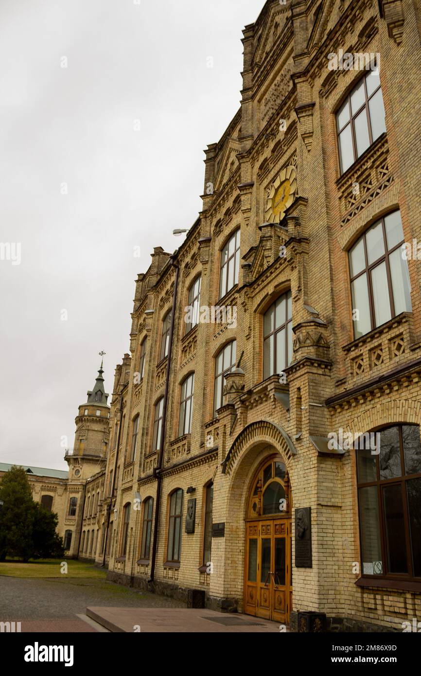 Old Ukrainian castle house architecture main building of National ...