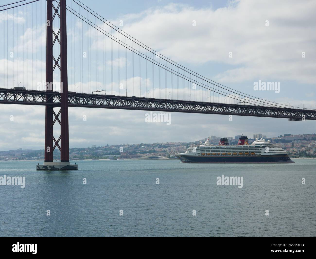 The 25 de Abril Bridge is a suspension bridge in Portugal over the ...