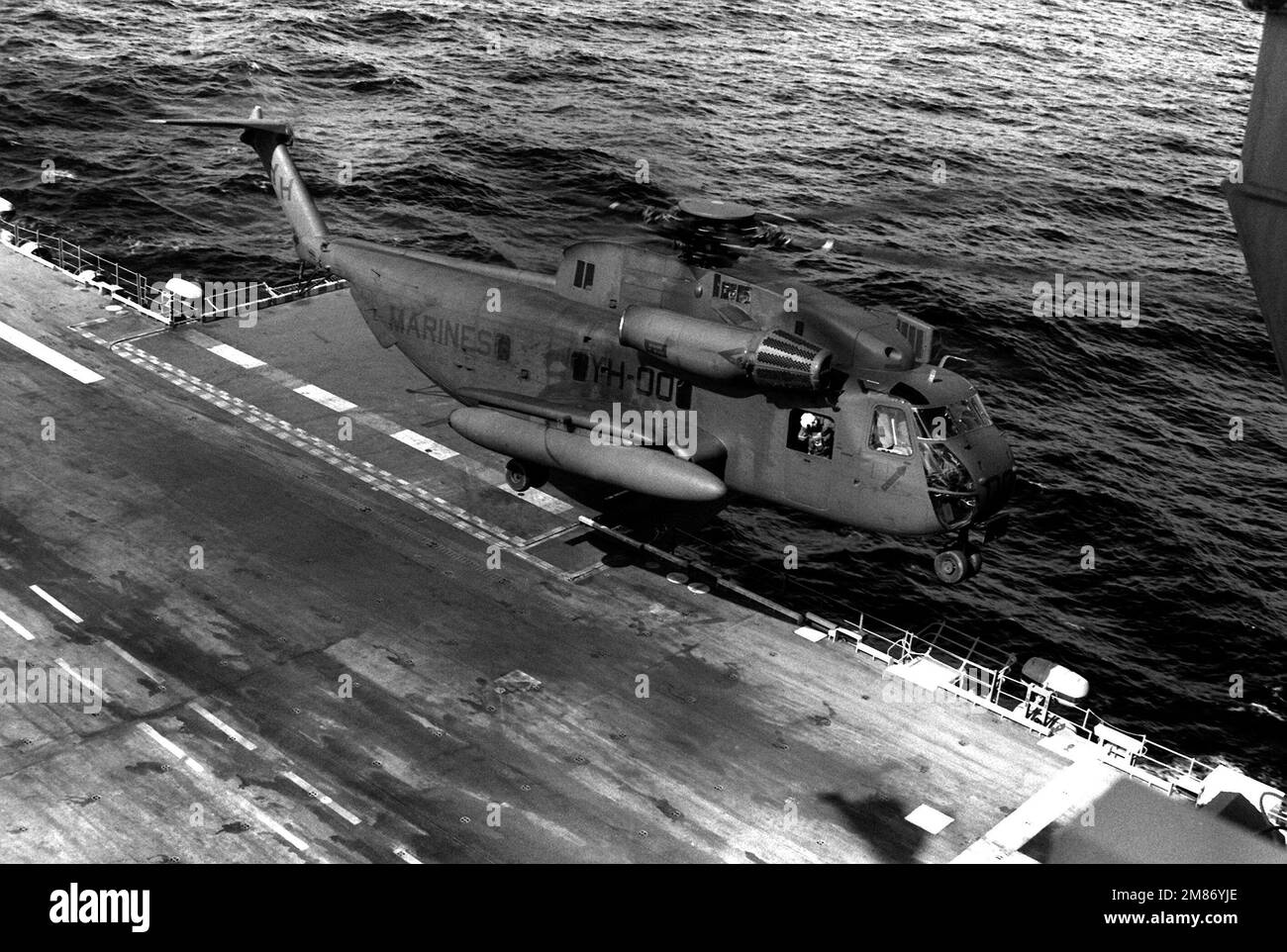 A CH-53D Sea Stallion helicopter from Marine Heavy Helicopter Squadron ...