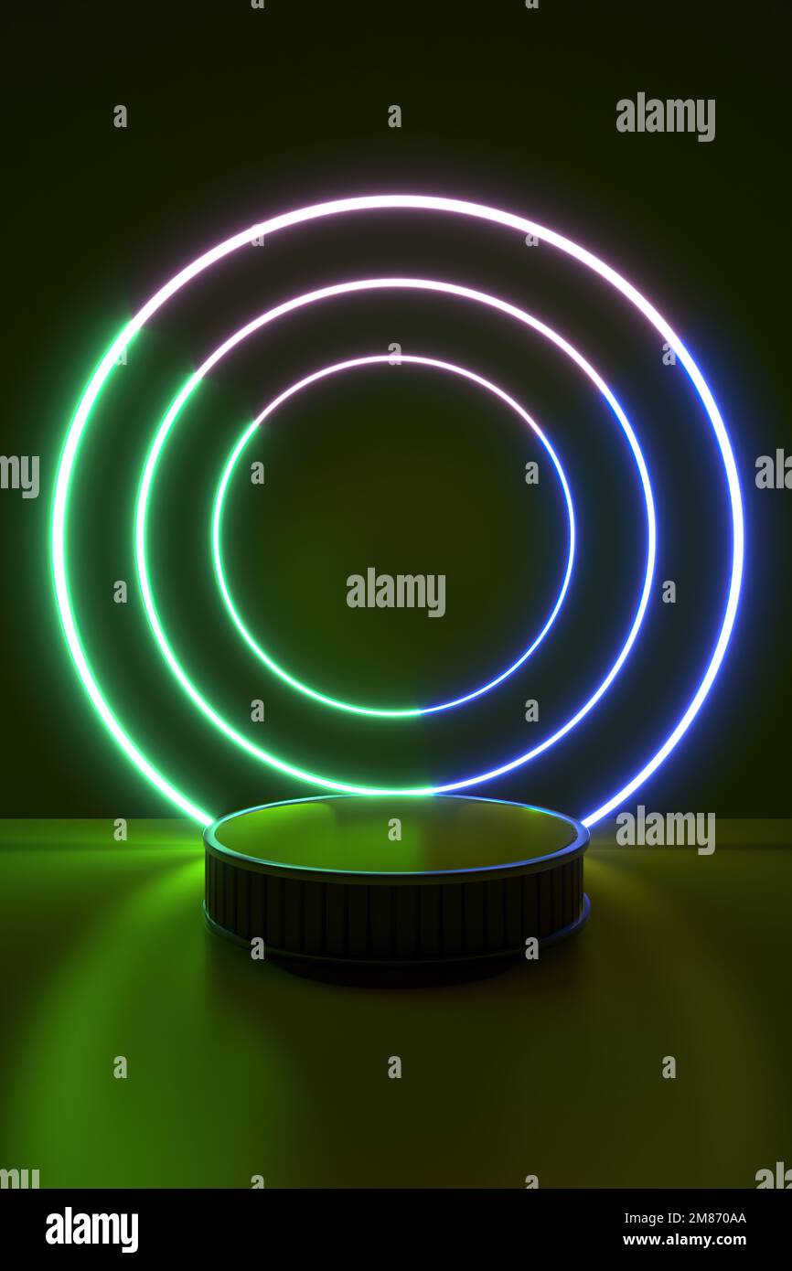 Abstract geometric podium background. Minimalist primitive shapes ...