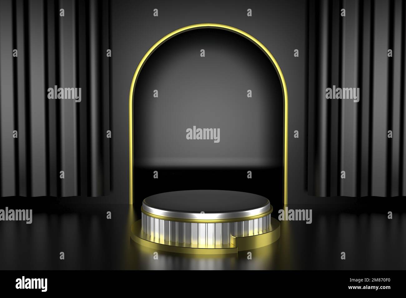 Abstract geometric podium background. Minimalist primitive shapes ...