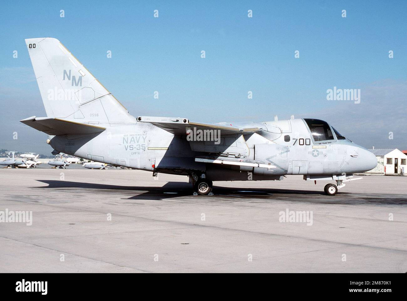A right side view of an Air Anti-submarine Squadron 35 (VS-35) S-3A ...
