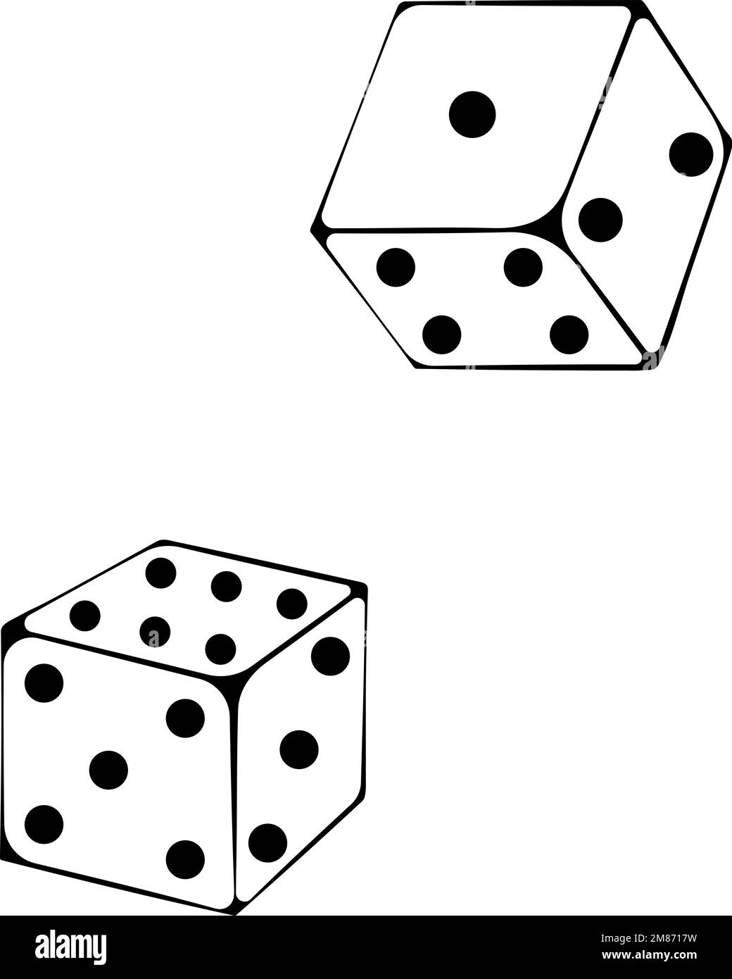 Cartoon dice hi-res stock photography and images - Alamy