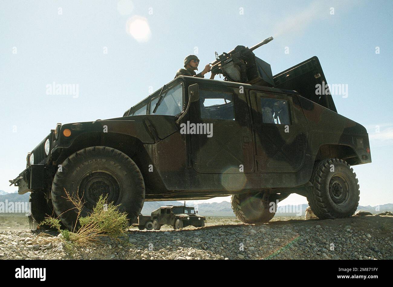 STAFF SGT. Bill E. Jones, 27th Security Police Squadron, fires a 40mm ...