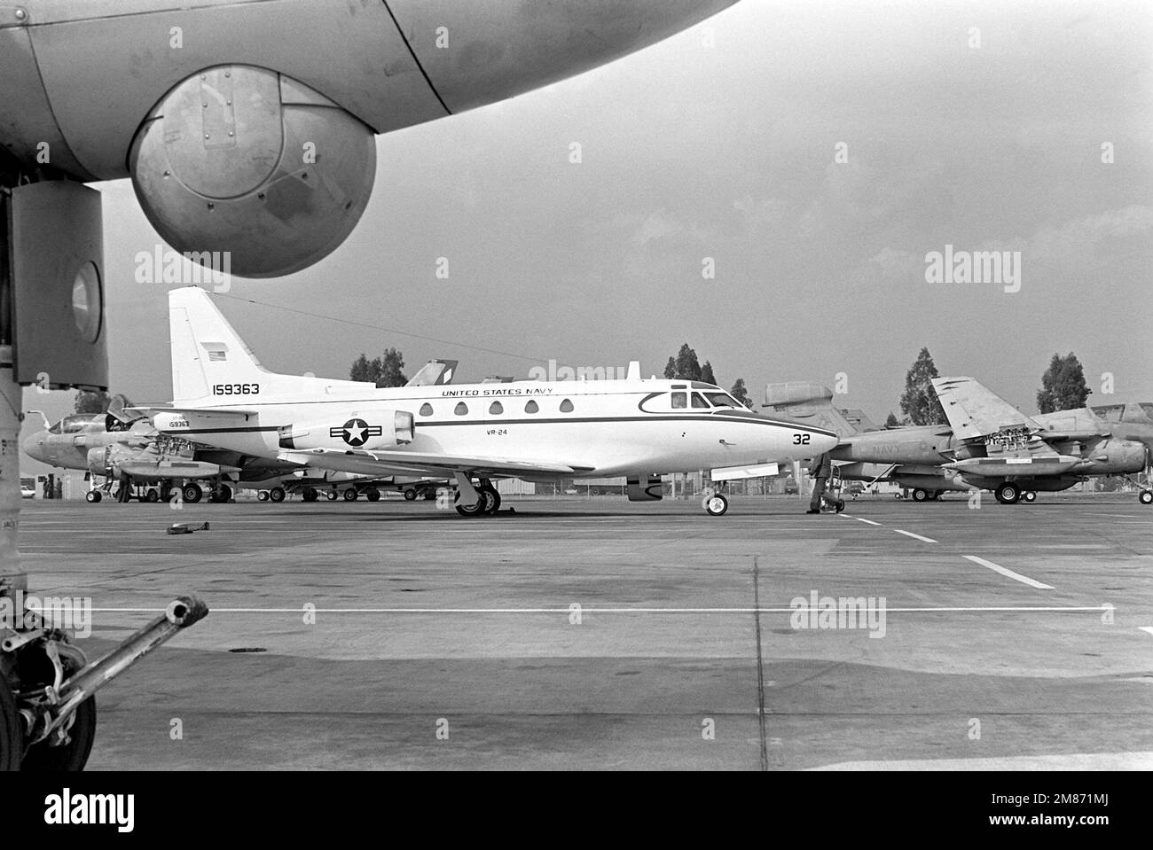 A Fleet Logistics Support Squadron 24 (VR-24) CT-39G Sabreliner ...