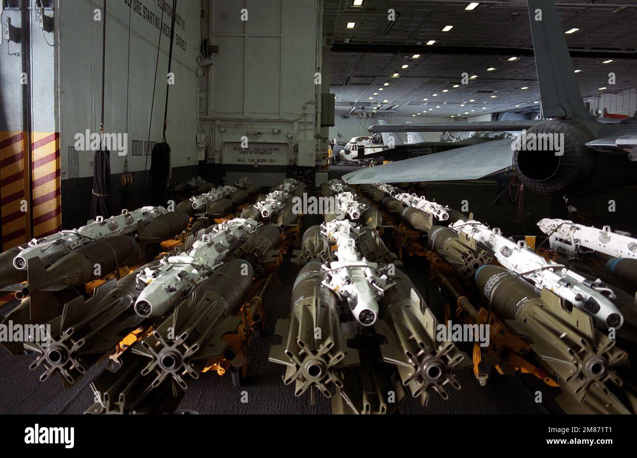 Mark 82 general purpose bombs, left, and Mark 82 high-drag Snakeye ...