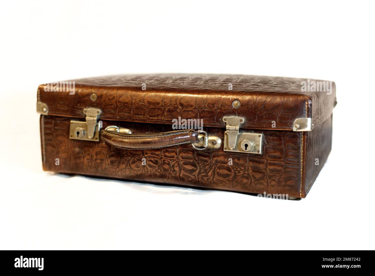 Old antique leather case Stock Photo - Alamy