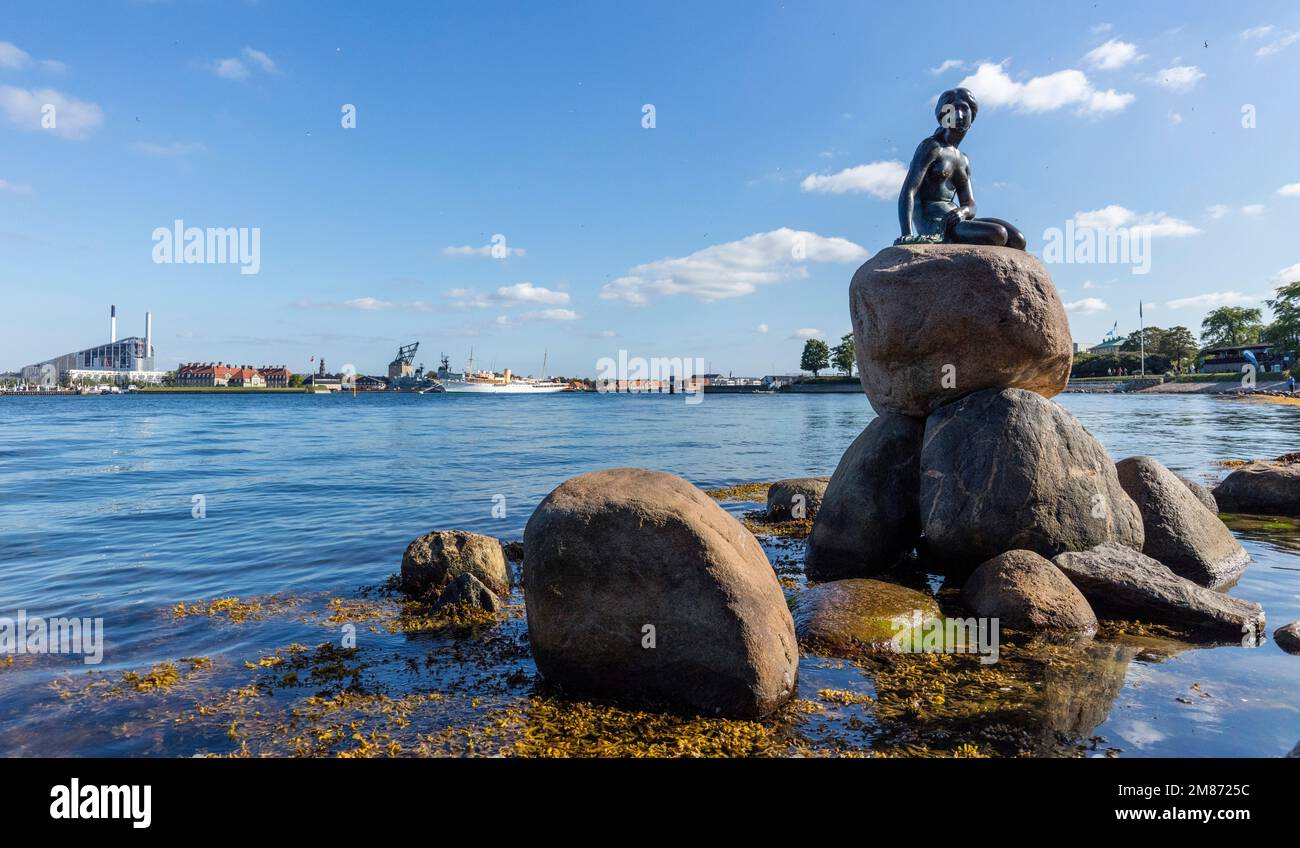 Copenhagen mermaid statue Stock Photo - Alamy