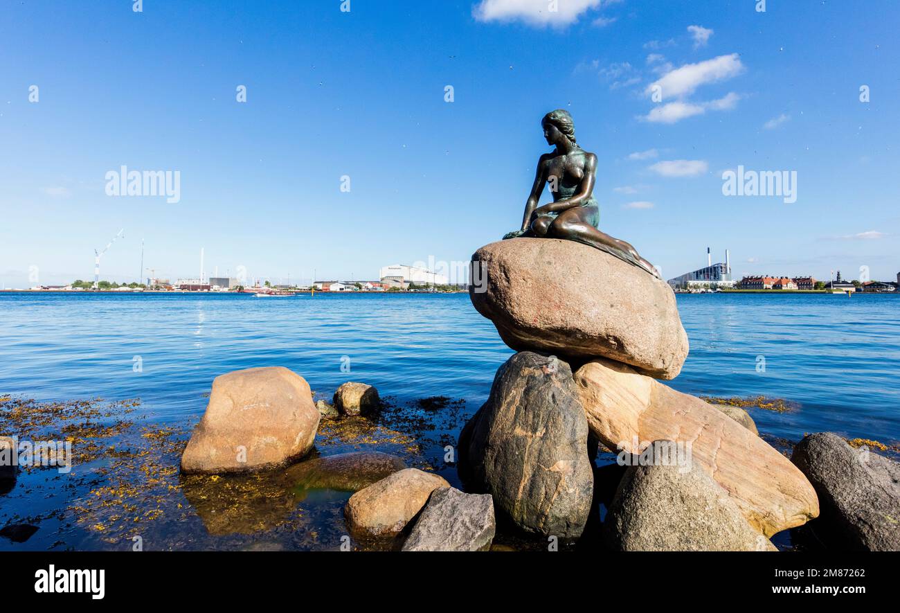 Copenhagen mermaid statue Stock Photo - Alamy