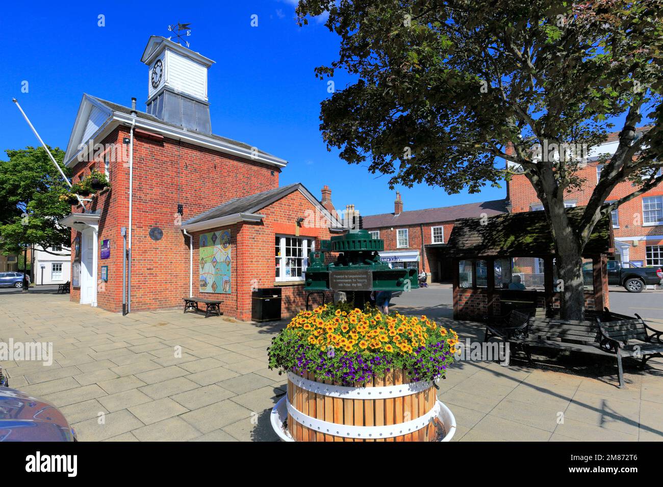 The Potton Library, Potton town, Bedfordshire County, England, UK Stock ...