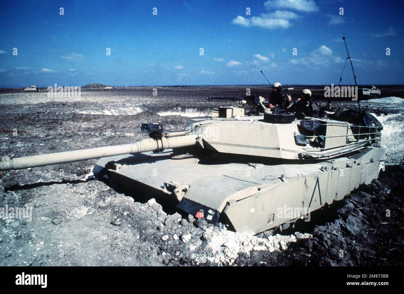 An M-1 Abrams main battle tank of the 24th Infantry Division ...