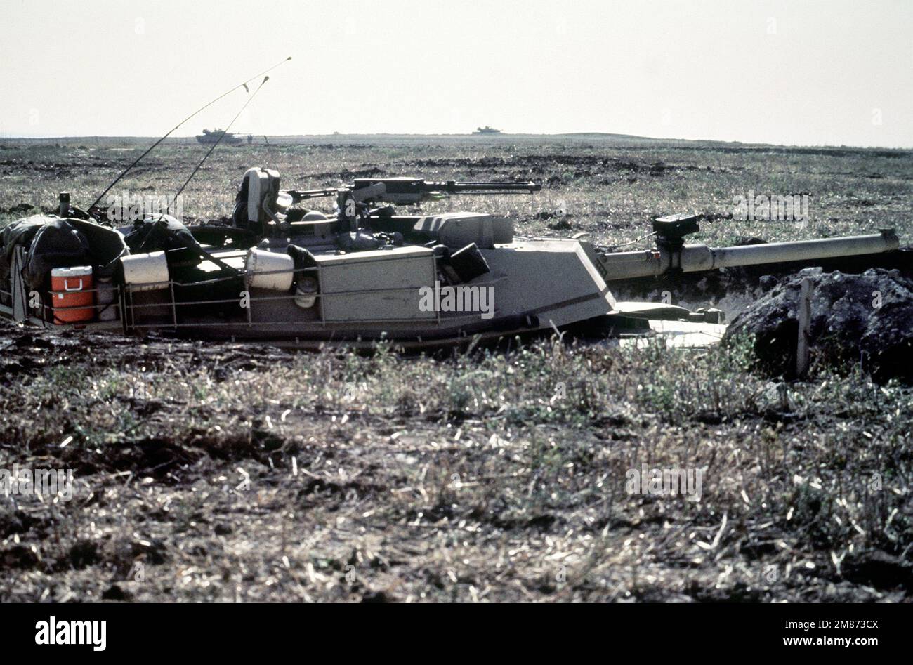 An M-1 Abrams main battle tank from the 24th Infantry Division ...
