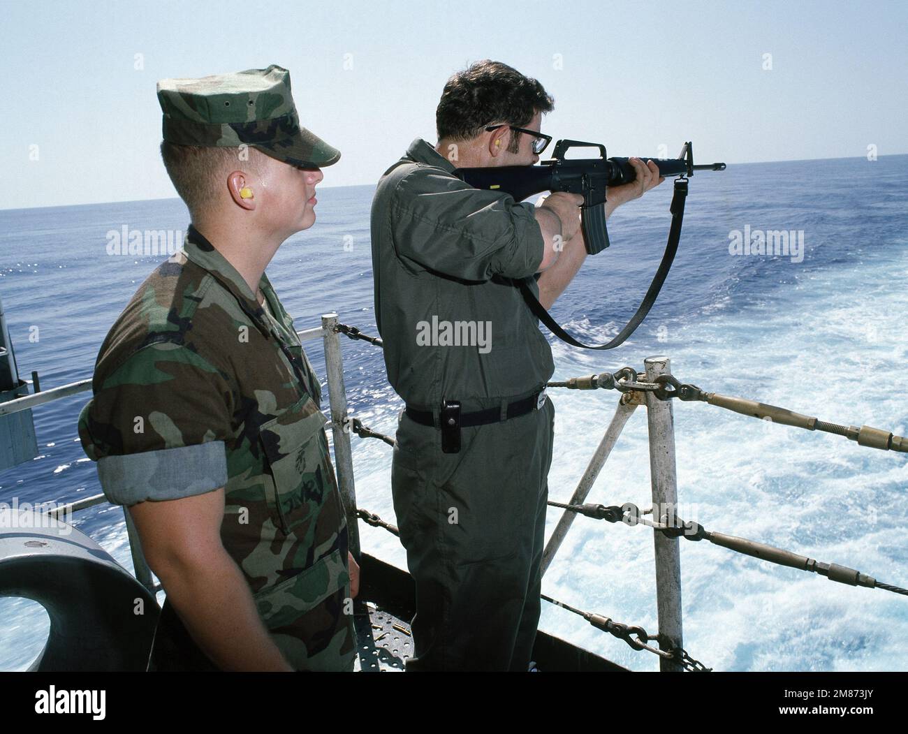 DN-ST-87-10982. Base: USS Kitty Hawk (CV 63) Country: Atlantic Ocean ...