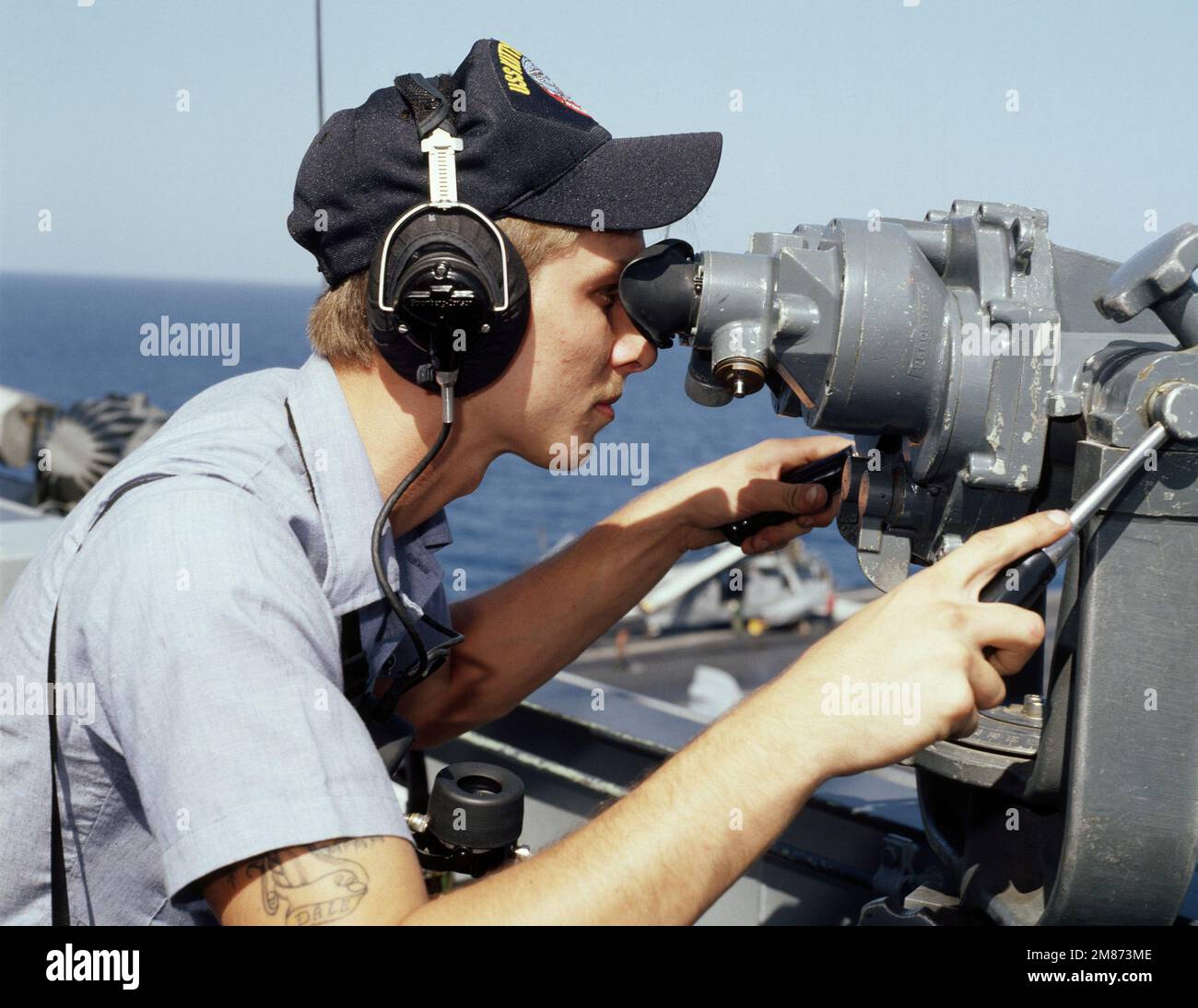 DN-ST-87-10989. Base: USS Kitty Hawk (CV 63) Country: Atlantic Ocean ...