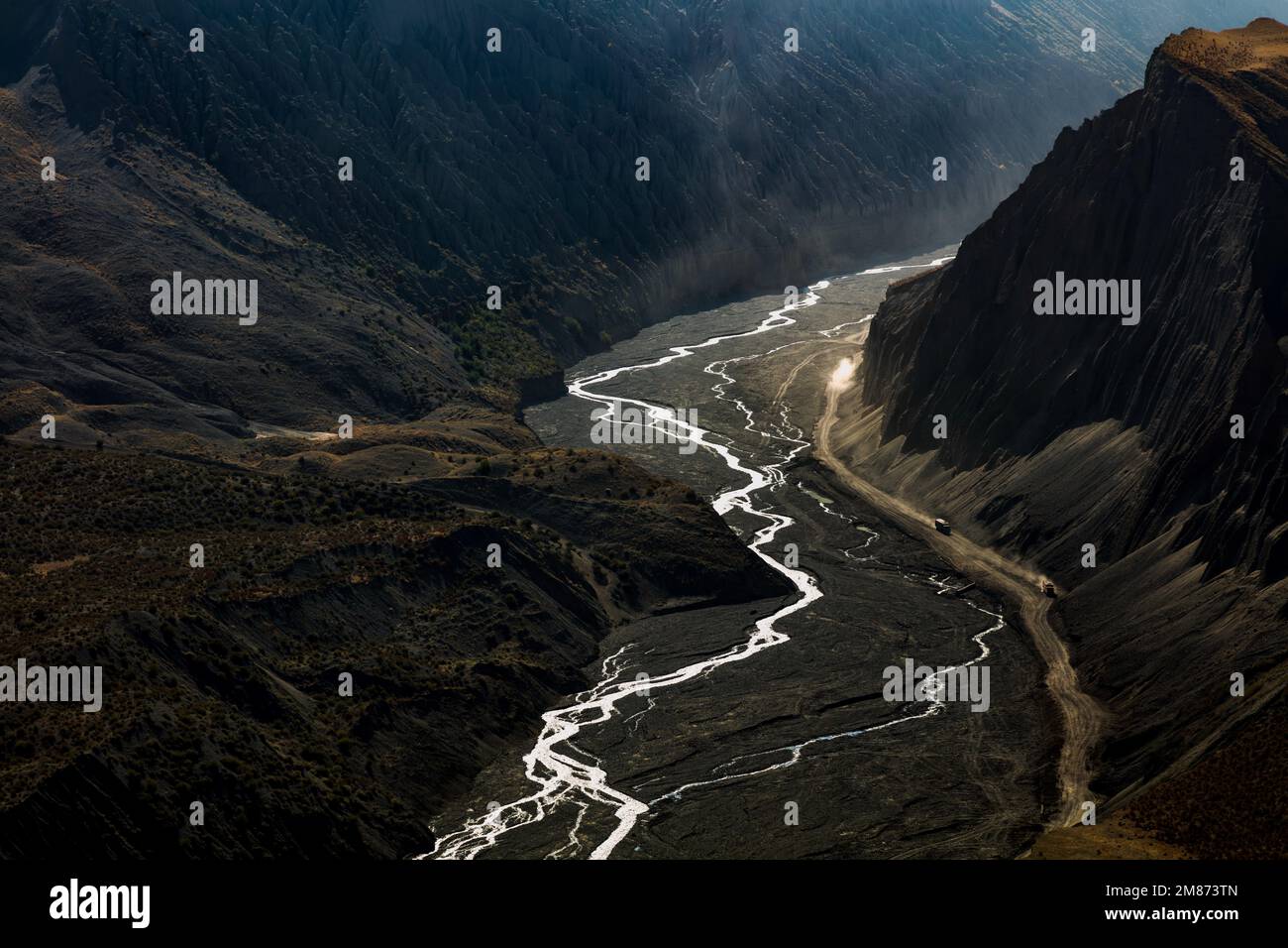 Xinjiang kuytun set sea canyon Stock Photo - Alamy