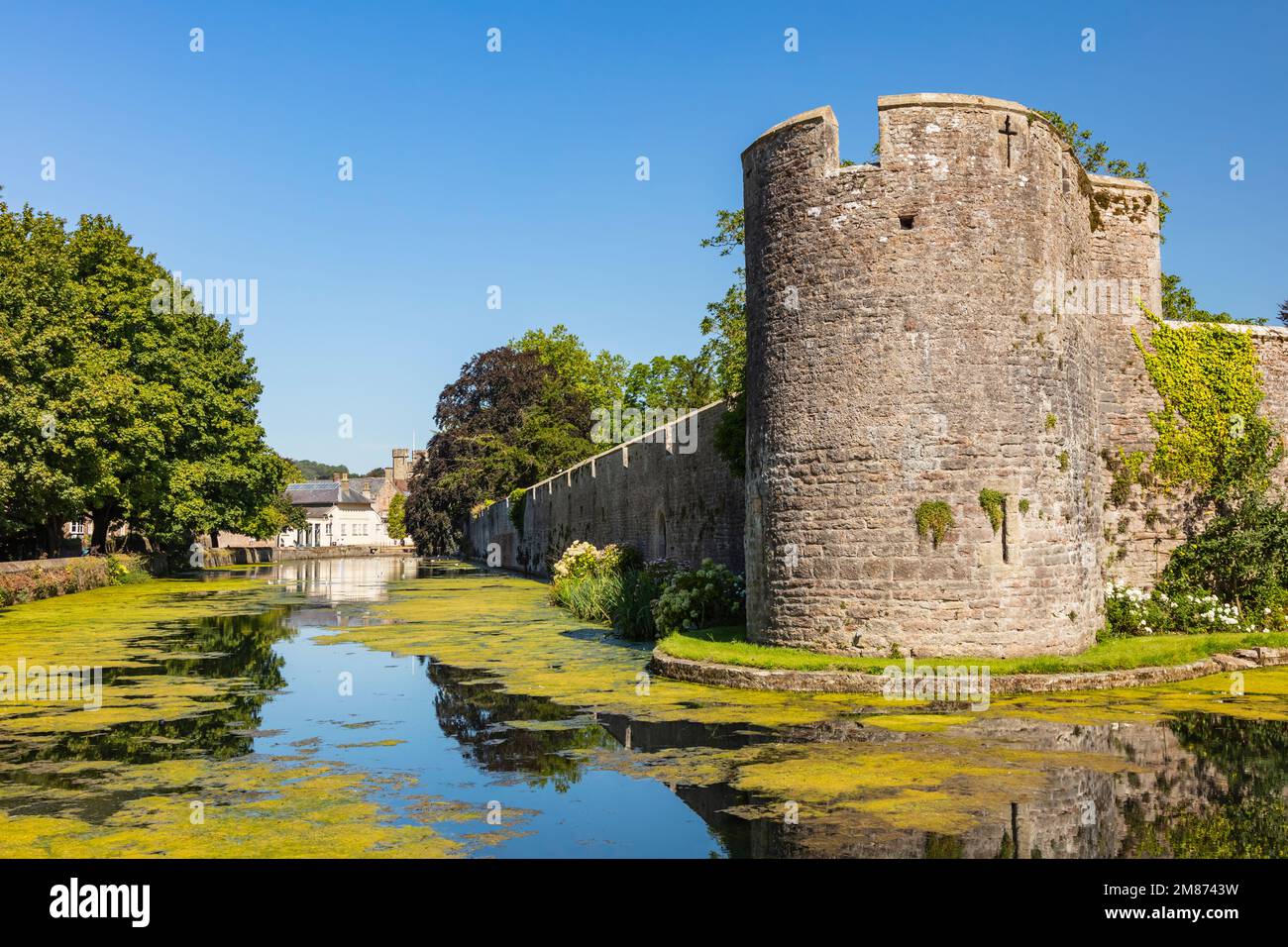 Bishops Palace, Wells Stock Photo - Alamy