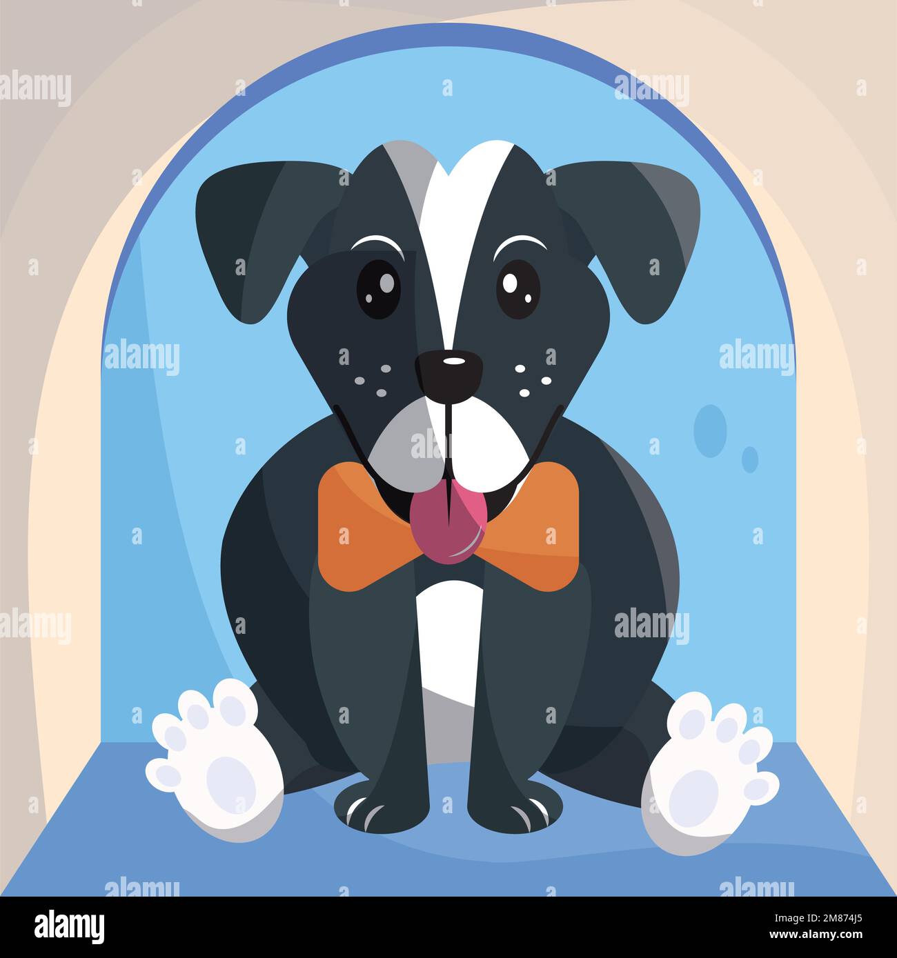 Isolated cute dog cartoon character Vector Stock Vector Image & Art - Alamy