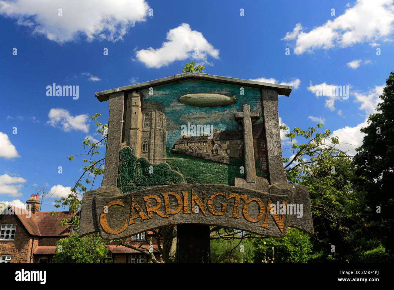 View over Cardington village, Bedfordshire County, England, UK Stock ...